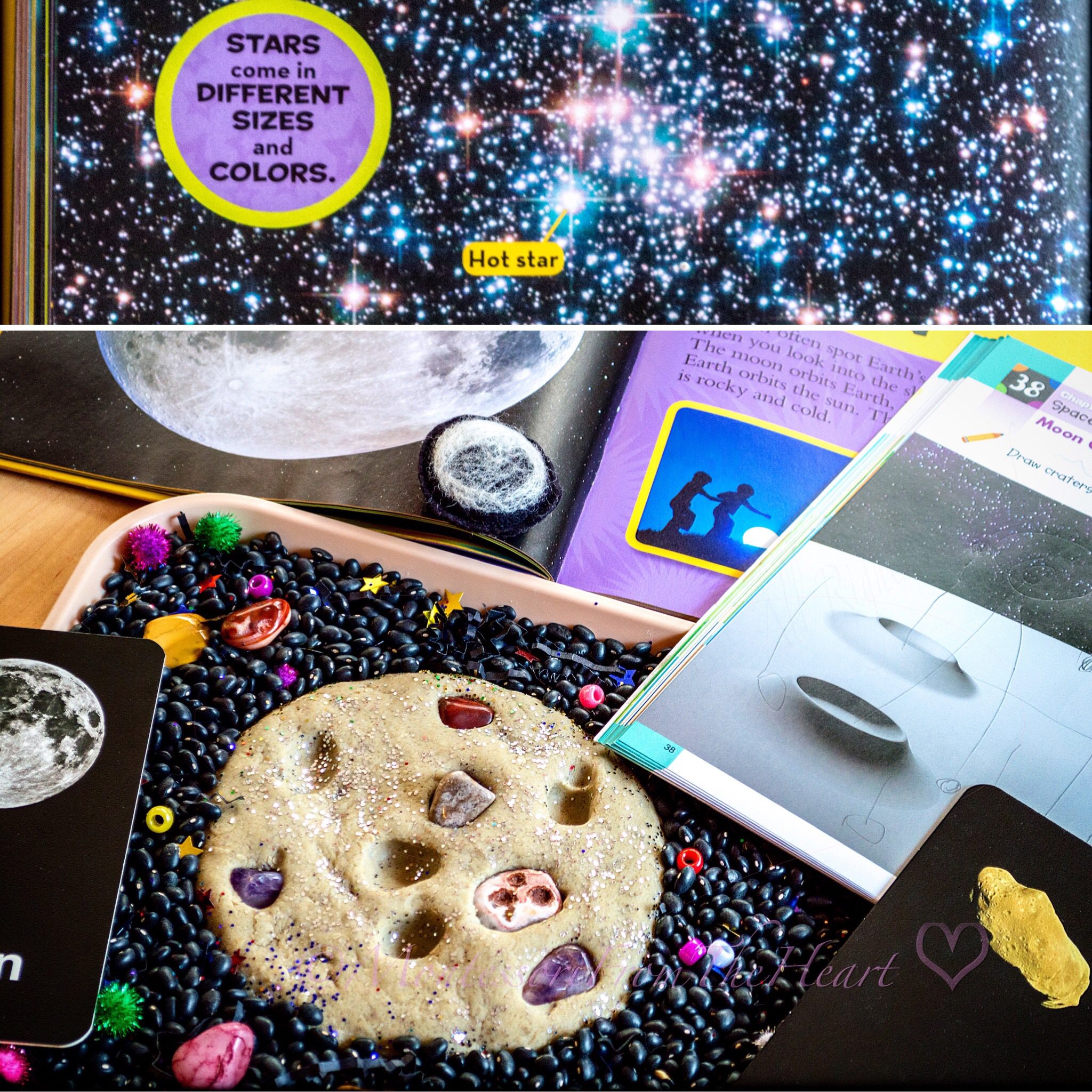 Play dough Lunar Craters
