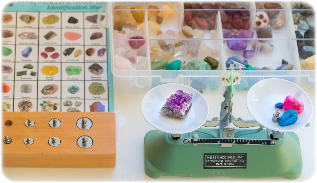 Rocks and Minerals Balance Scales | Montessori From The Heart