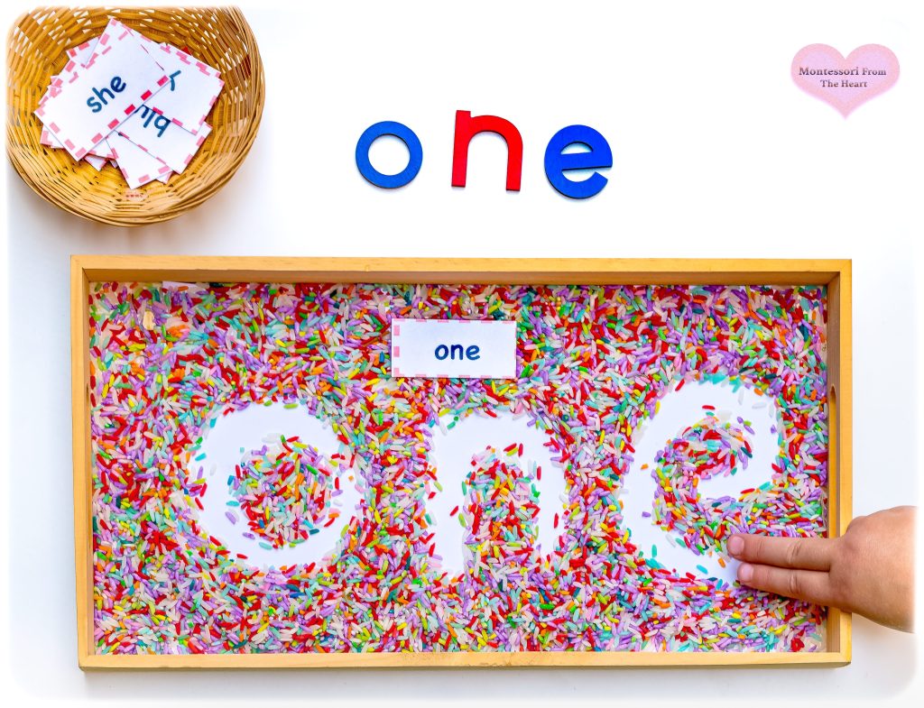 Sight Words Sensorial Tracing Trays for Preschoolers | Montessori From ...