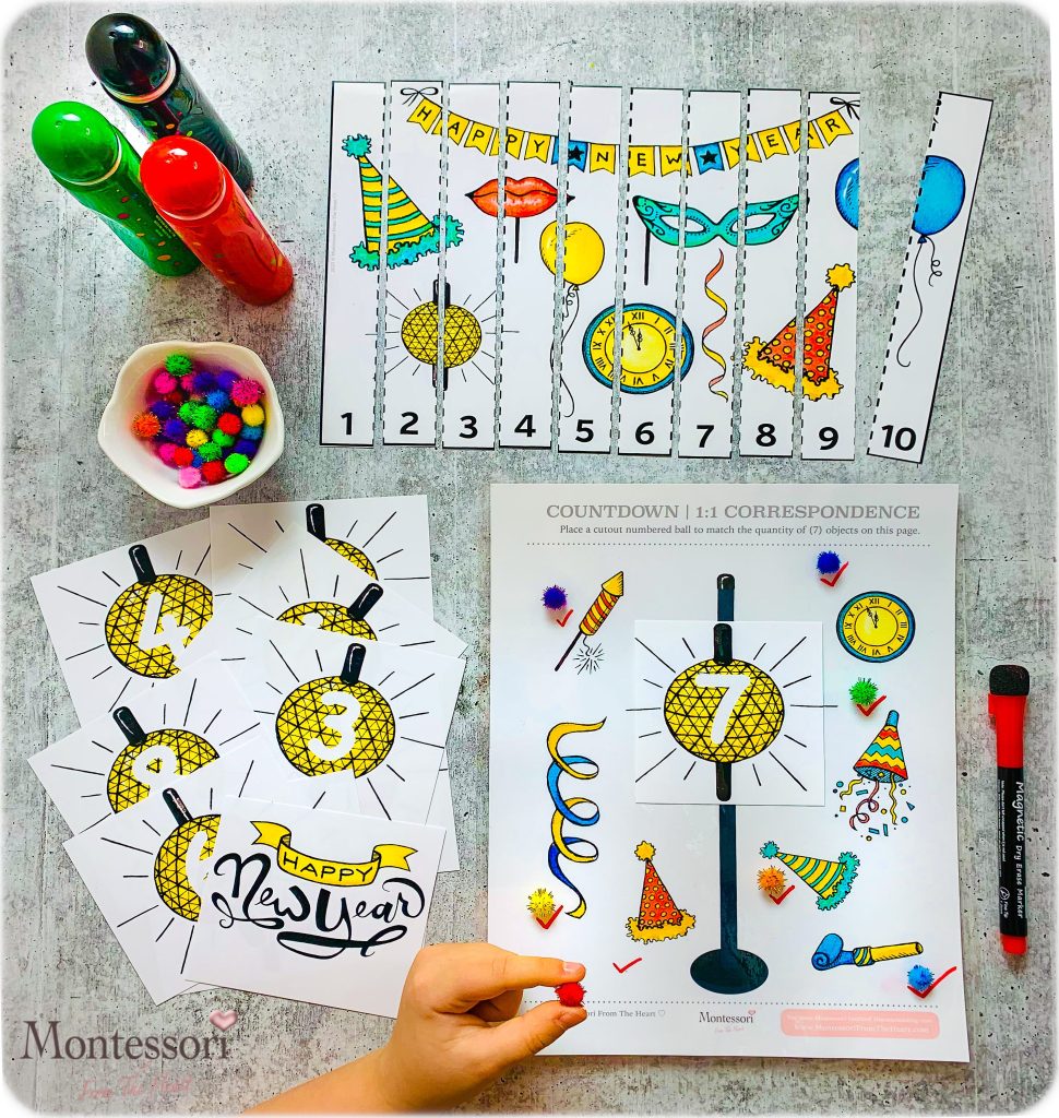 NYE Countdown Kids Activity | Montessori From The Heart
