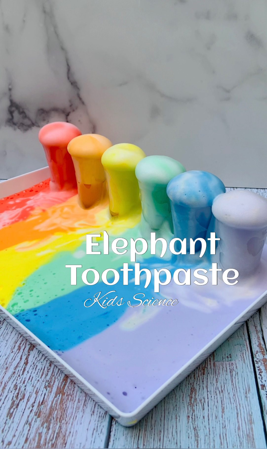 Rainbow Elephant Toothpaste Stem Montessori From The Heart