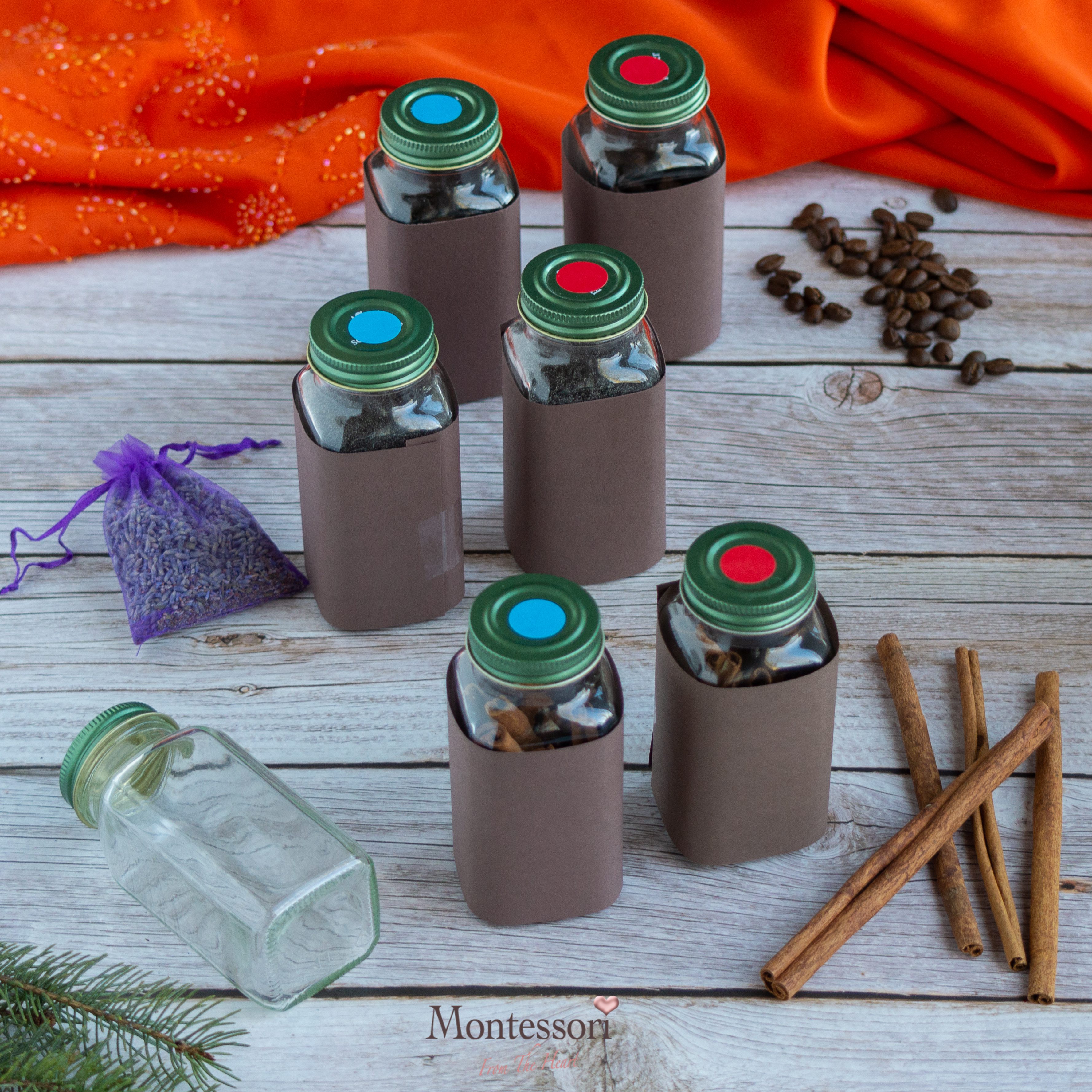 DIY Smelling Jars Montessori Sensorial Activity for Homeschooling Kids ...