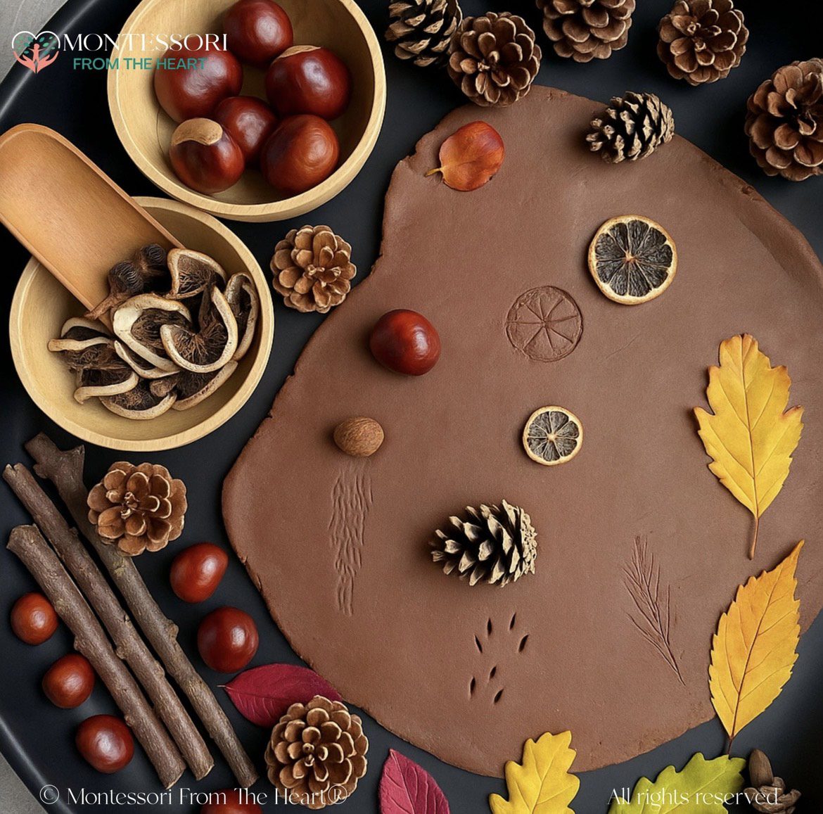 Autumn Playdough Tray | Simple Nature-Inspired Fun | Montessori From ...