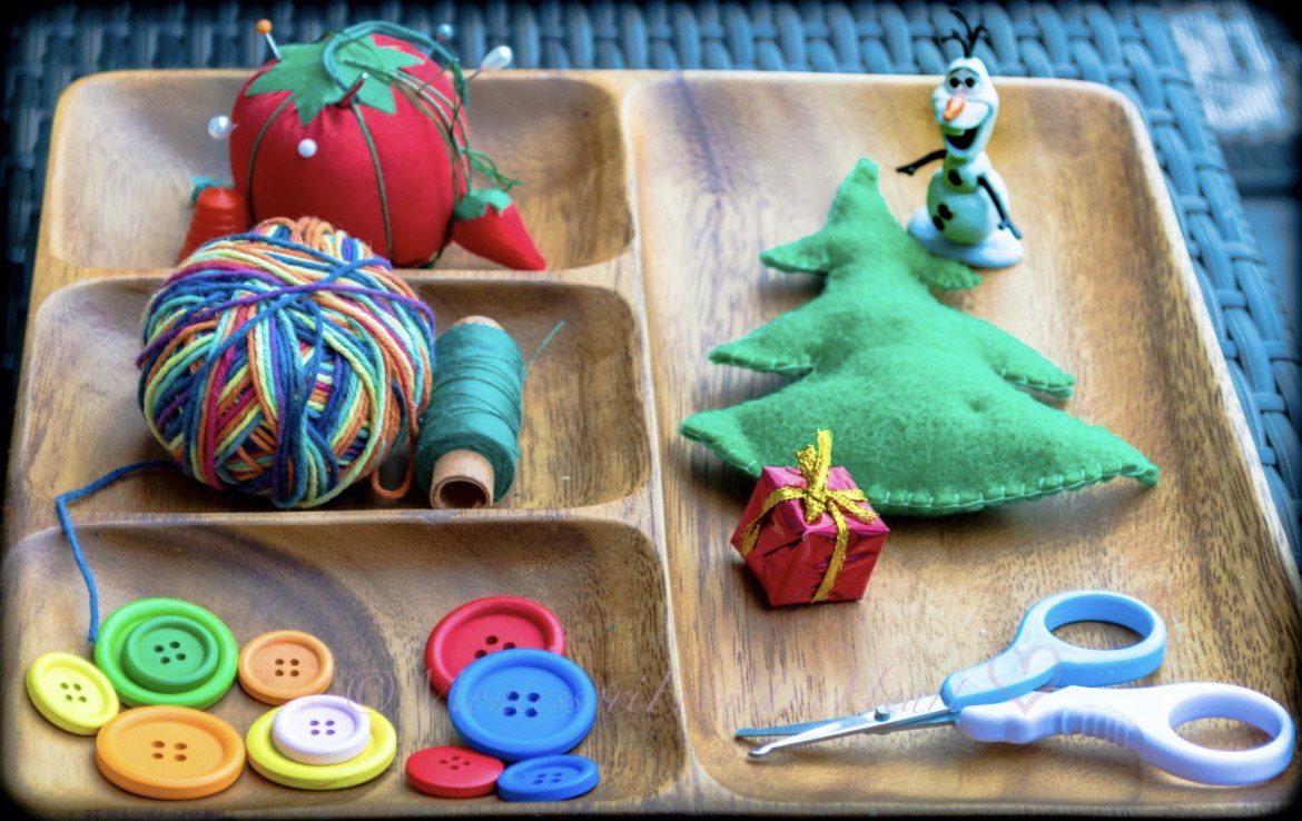Button Sewing Christmas Lights | Montessori Practical Life Activity ...