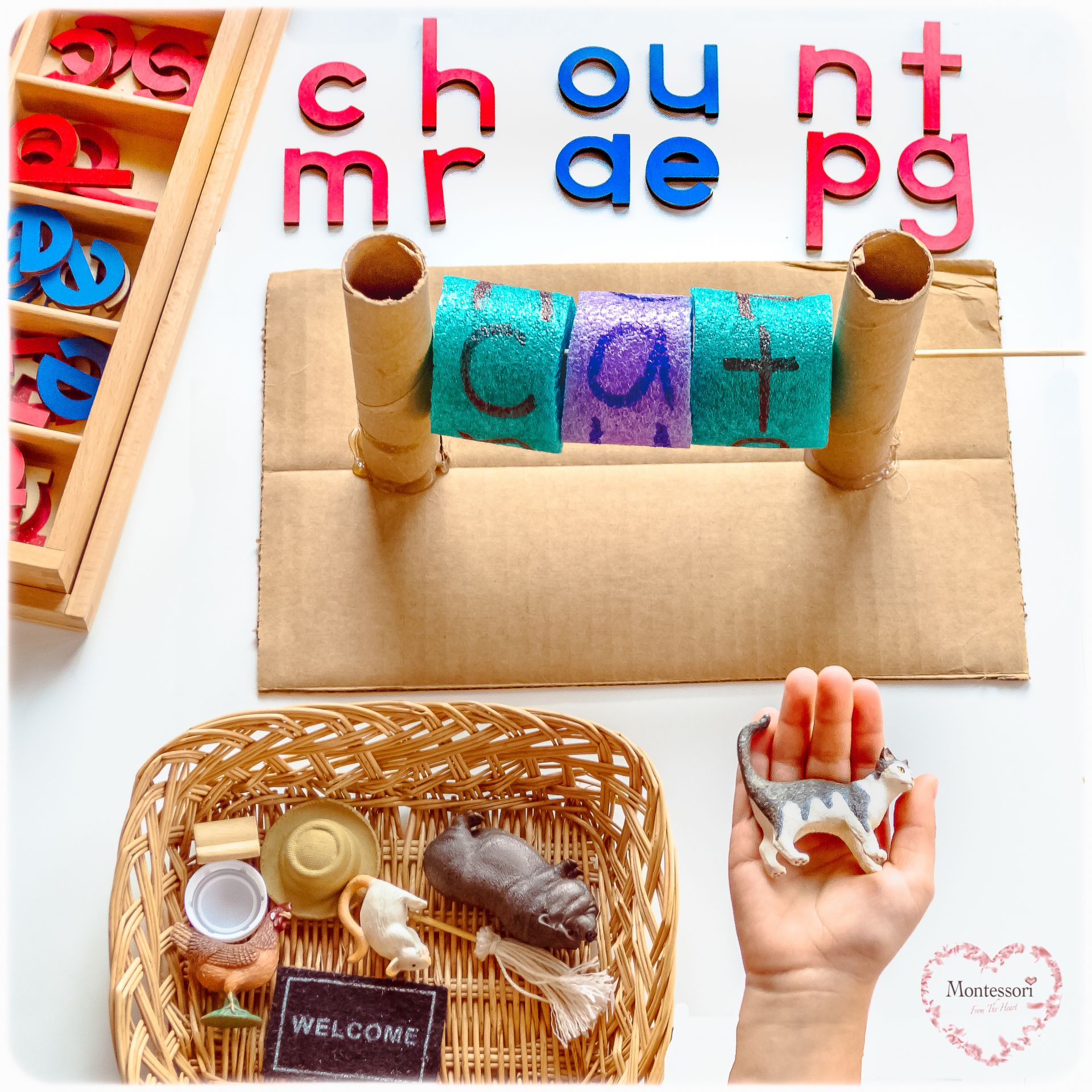 CVC Word Building Activity for Preschoolers | Simple Phonics Play at ...